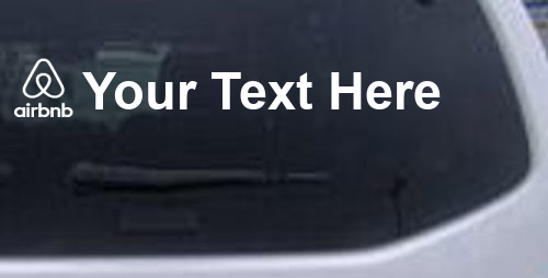 Custom Personalized Airbnb Car or Truck Window Decal Sticker - Rad Dezigns